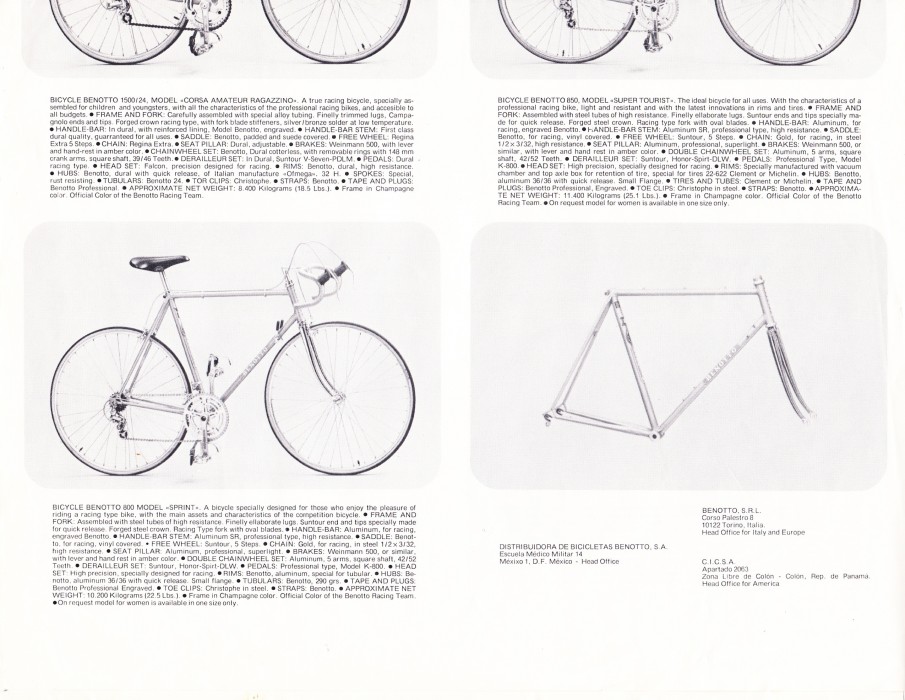 Benotto Bicycle 1979 Catalogue – Machiine